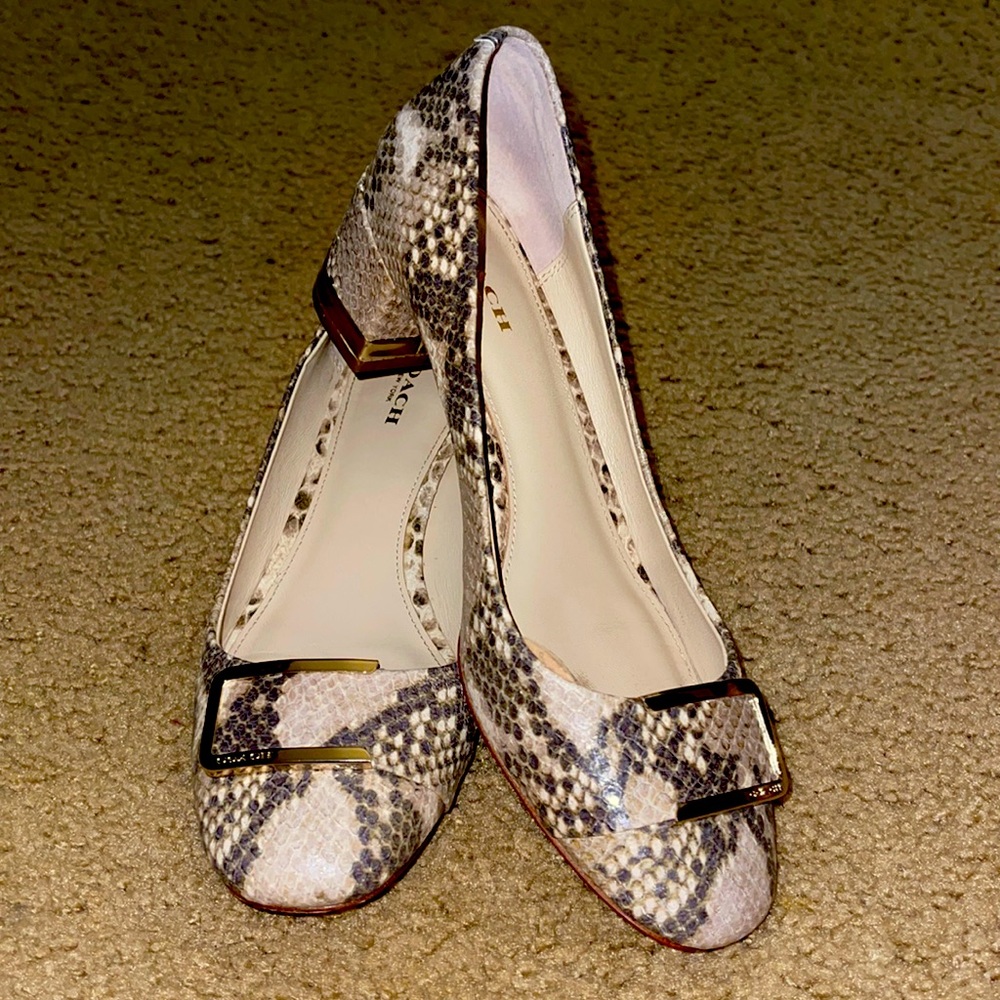 Coach Islamic Classic Print Snake Heel - Gem